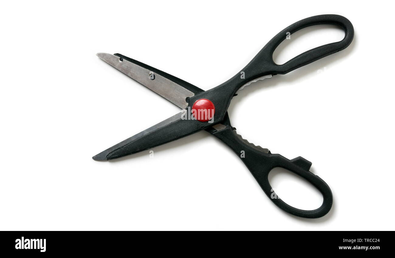 Scissors isolated on the white Stock Photo - Alamy