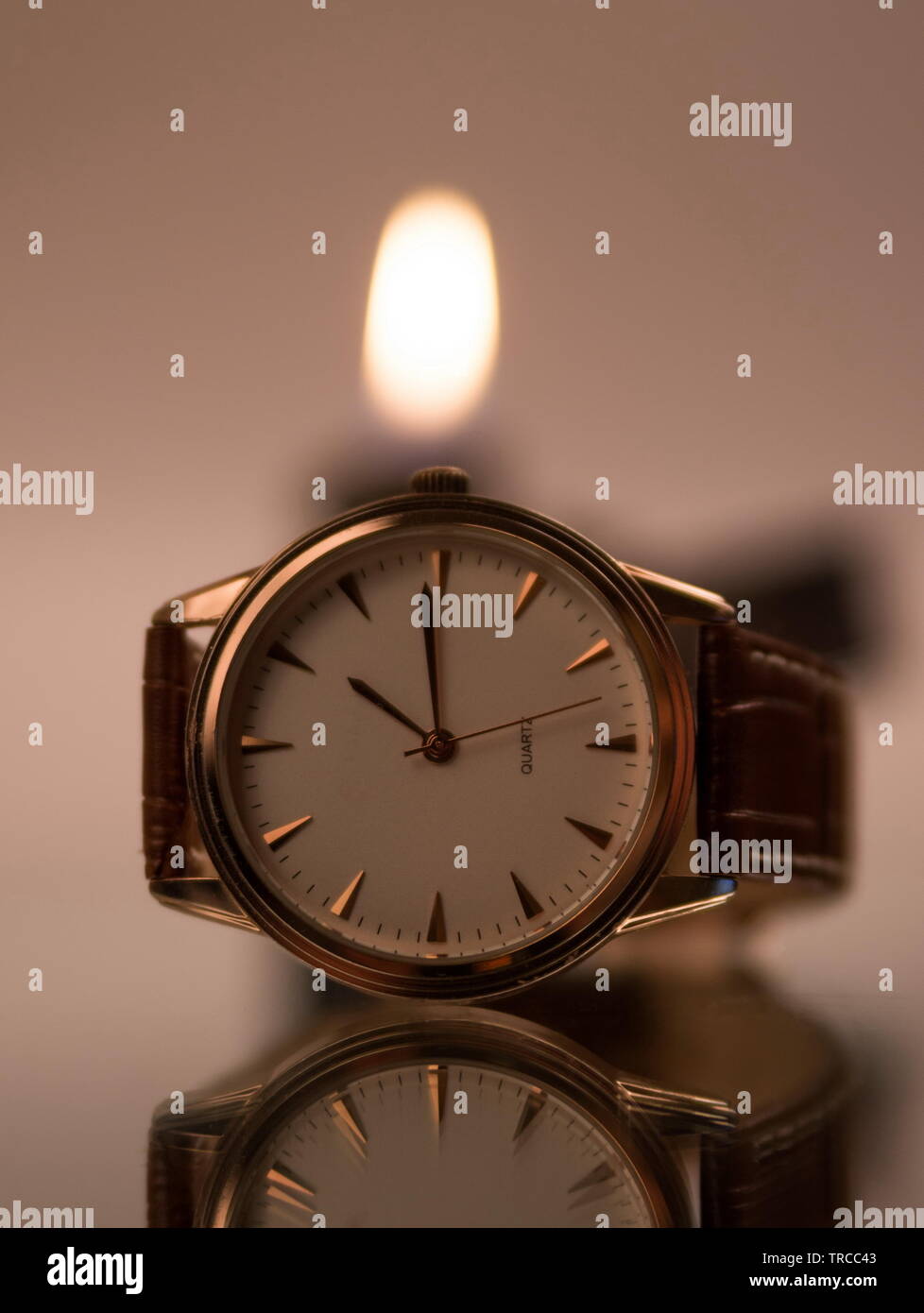 Elegant wrist watch closeup on dark Stock Photo - Alamy