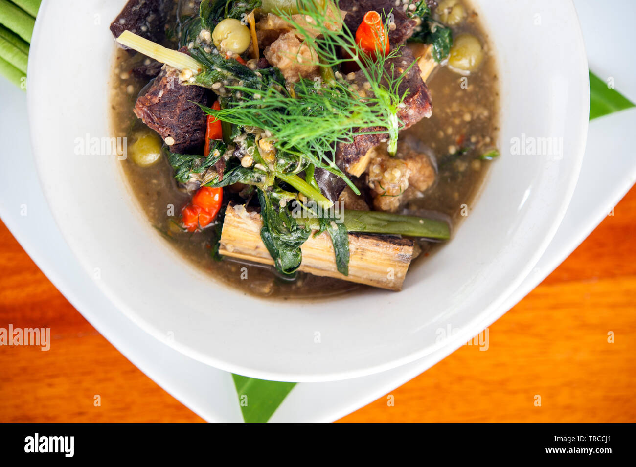 Or Lam A Stew Made From Bone Stock Chilli Lemongrass And Smoked Meat