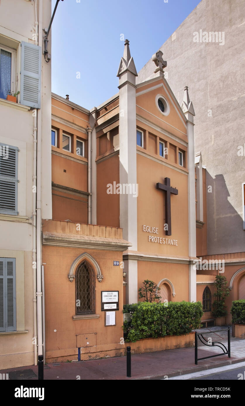 Protestant church in Cannes. France Stock Photo - Alamy