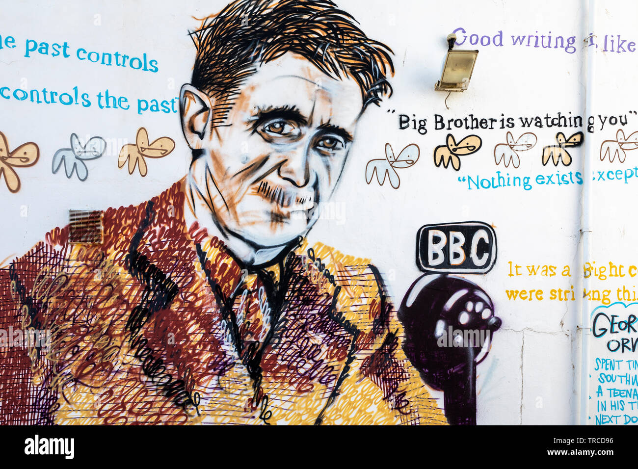 George orwell 1984 mural southwold pier hi-res stock photography and images - Alamy