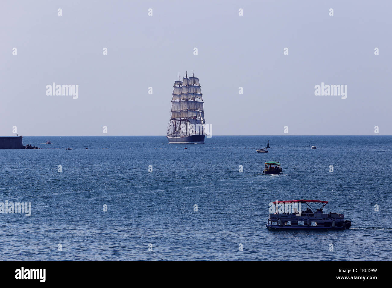 Sevastopol, barque Sedov, 28 May 2014. The Sedov, a 93-year-old, 117.5 ...
