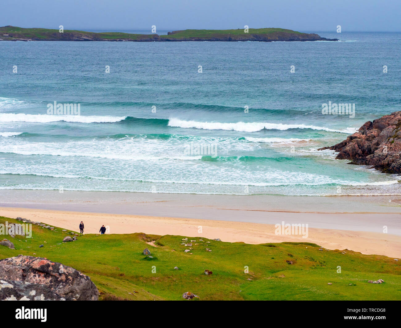 People at Durness Beach, Sutherland, Scotland Stock Photo - Alamy