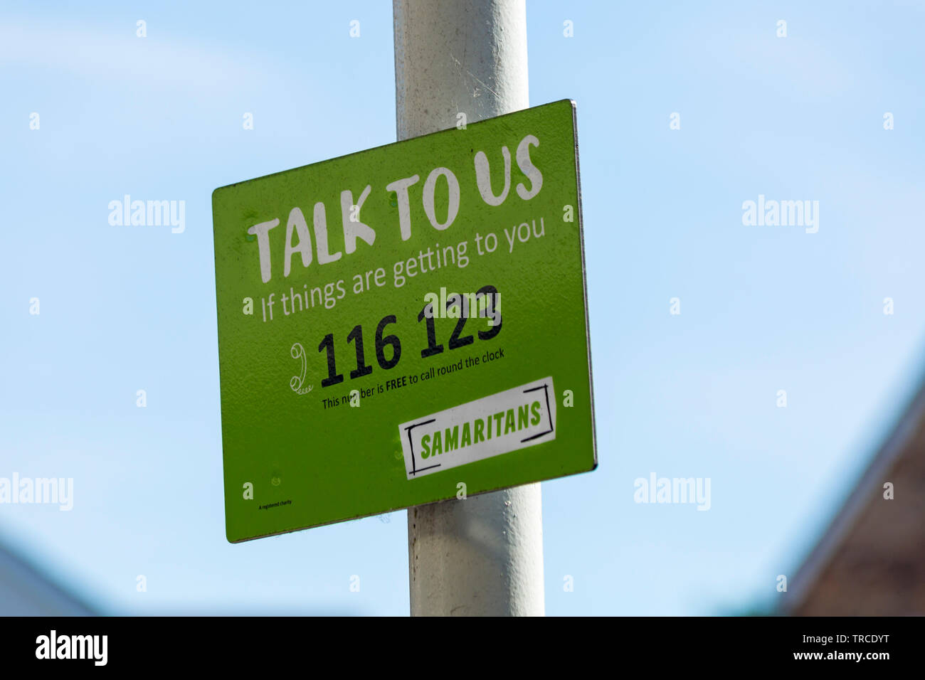 Samaritans sign hi-res stock photography and images - Alamy