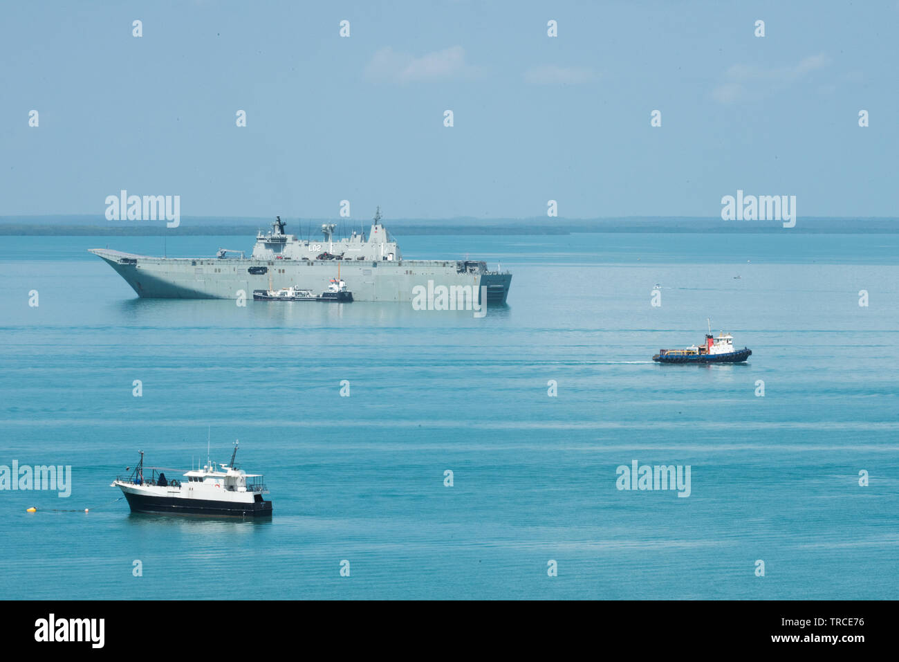 Darwin, Northern Territory, Australia-September 2,2018: Naval vessel in ...