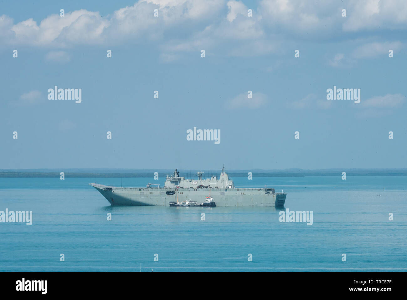 Darwin, Northern Territory, Australia-September 2,2018: Naval vessel in ...