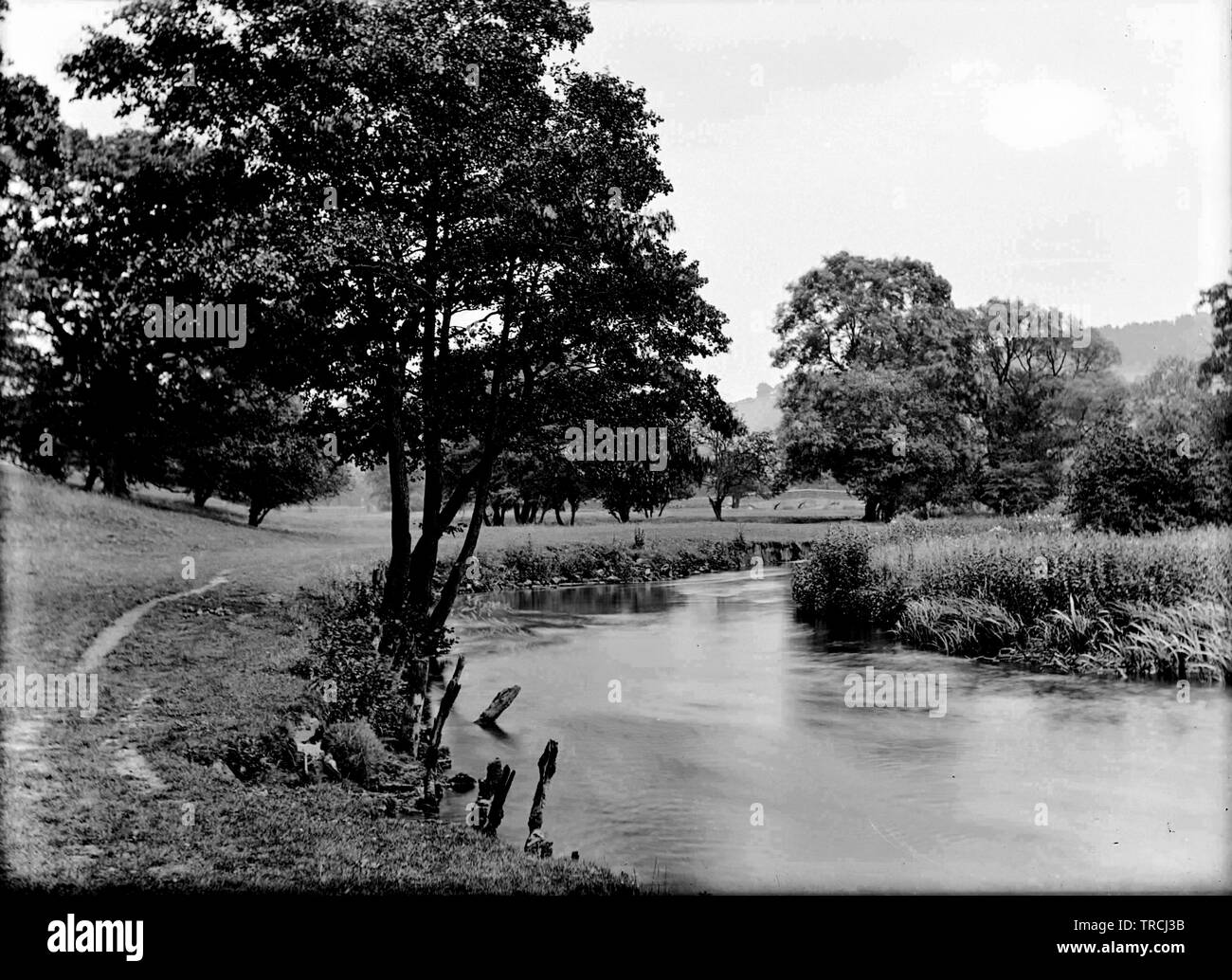 Rivers in peak district Black and White Stock Photos & Images - Alamy