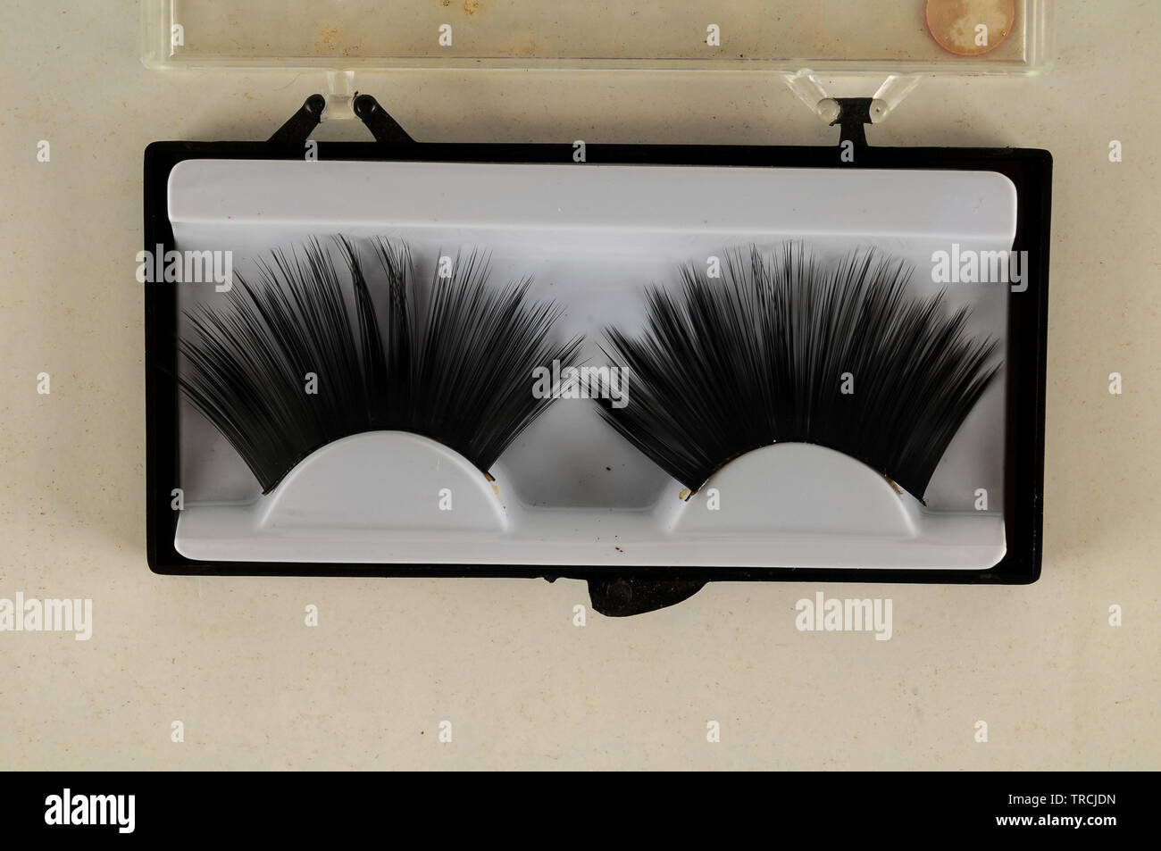 Close-up of false eyelashes Object on a White Background Stock Photo ...