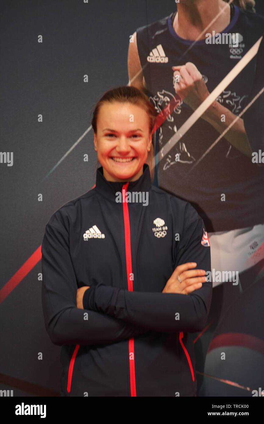 Birmingham, UK, 3, June, 2019. Members of Team GB at the “kitting out ...