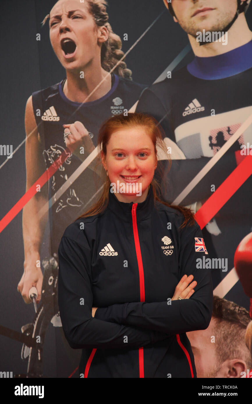 Birmingham, UK, 3, June, 2019. Members of Team GB at the “kitting out ...