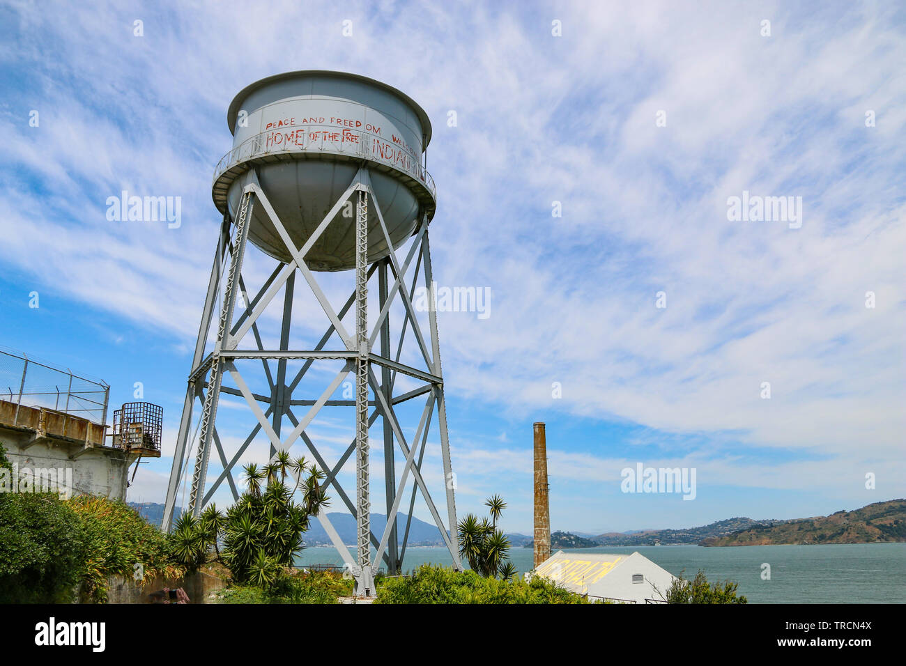 Alcatraz water tower hi-res stock photography and images - Alamy