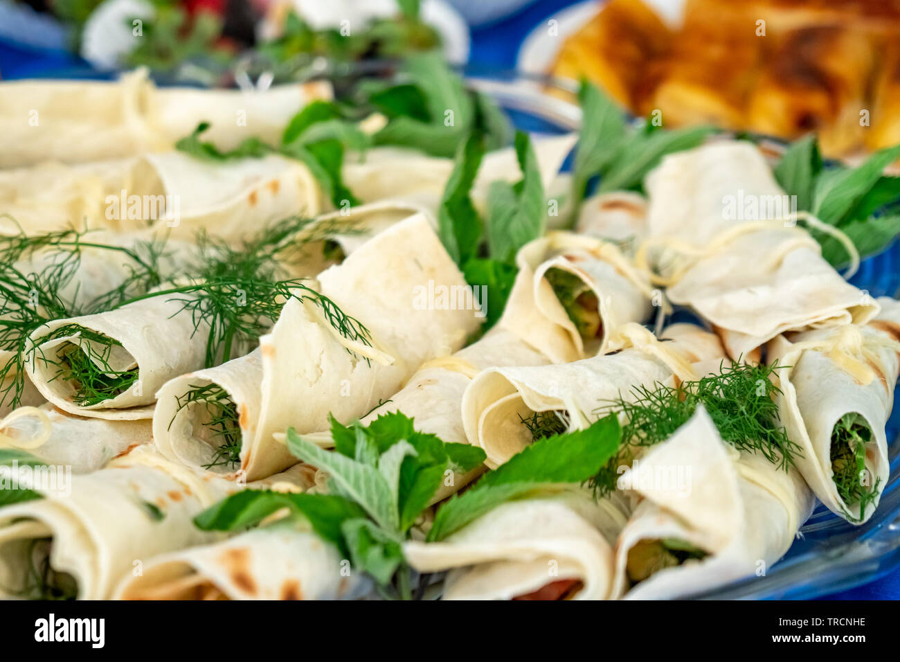 Chicken shawarma brown bread hi-res stock photography and images - Alamy