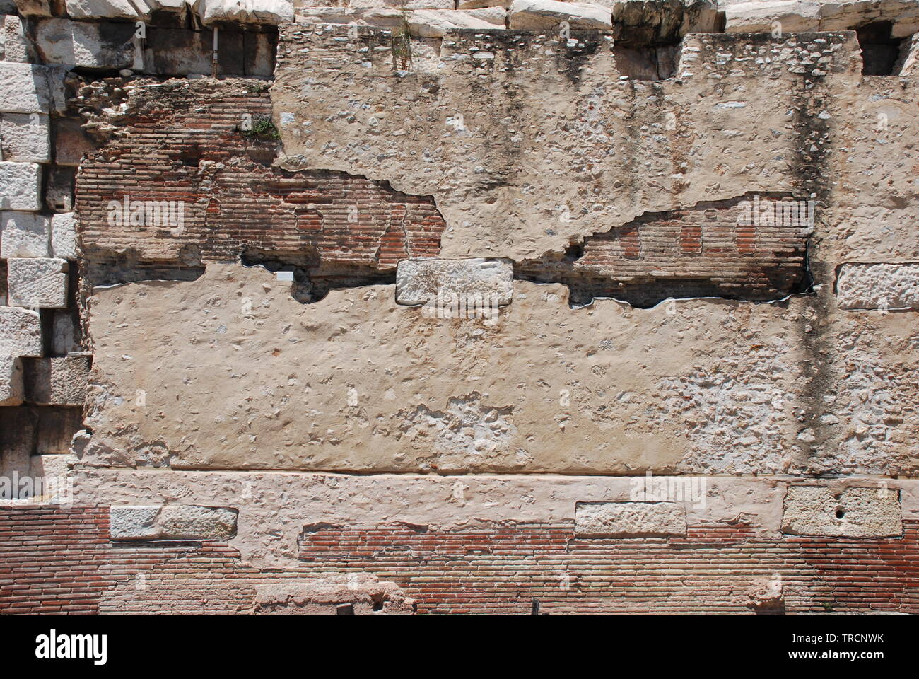 Ancient Roman wall in Athens, Greece Stock Photo - Alamy
