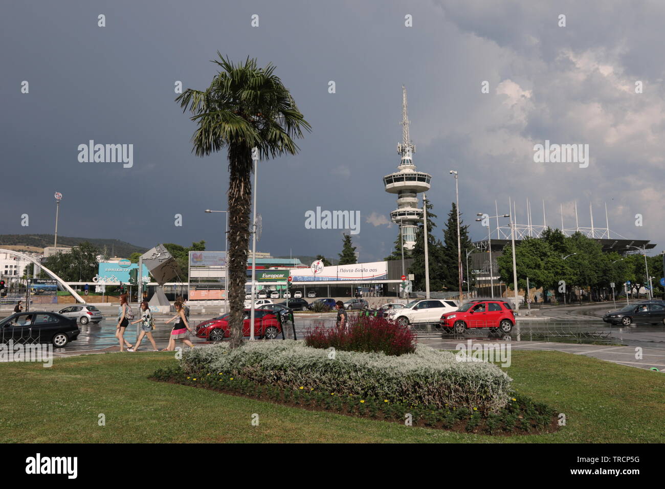 Thessaloniki international exhibition center hi-res stock photography ...