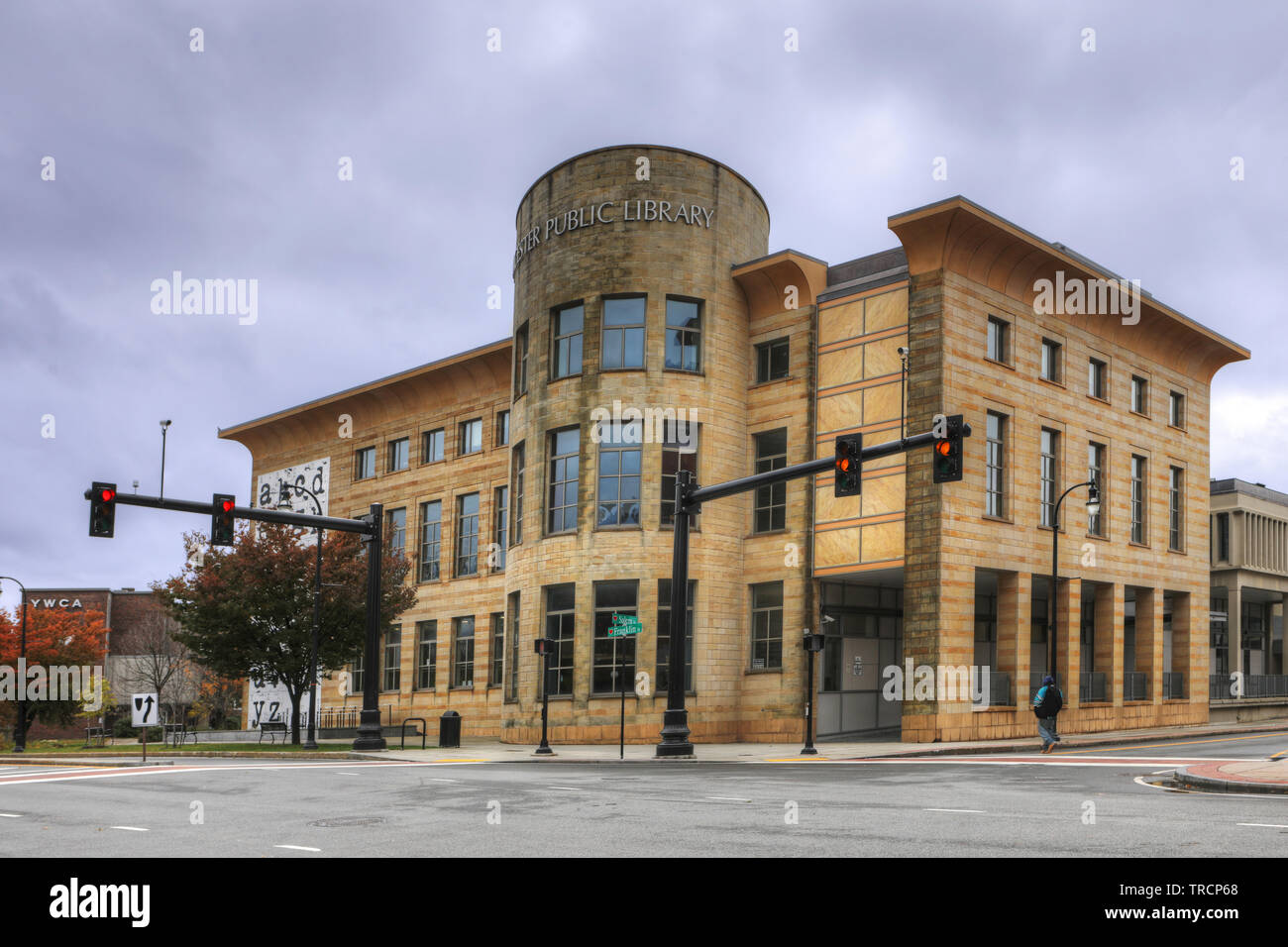 The Worcester Public Library in Worcester, Massachusetts Stock Photo - Alamy