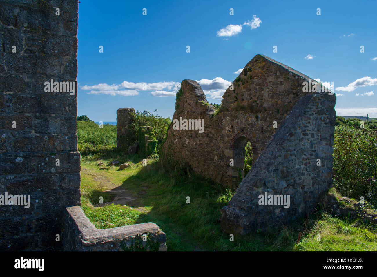 Cornwall Engine House Ruins Stock Photo - Alamy