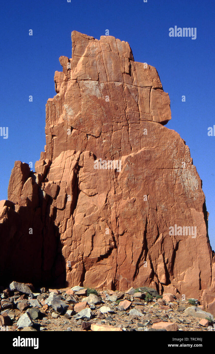 Arbatax, sardinia, Italy. Red Rocks (Scanned from Fujichrome Velvia ...