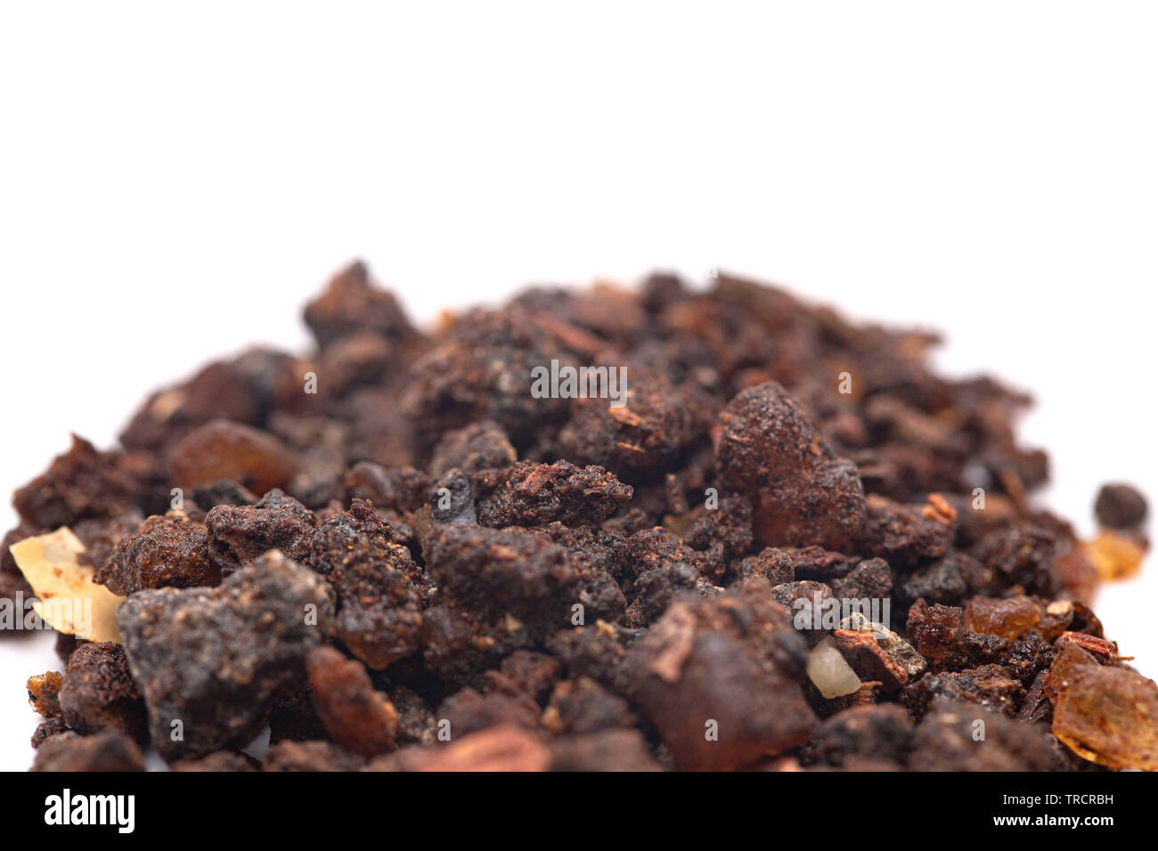 A Pile of Myrrh Isolated on a White Background Stock Photo - Alamy