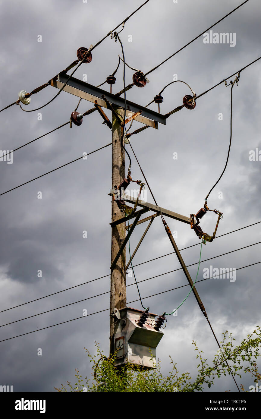 Telegraph Poles and Electricity Power Lines High Peak Trail,Middleton ...