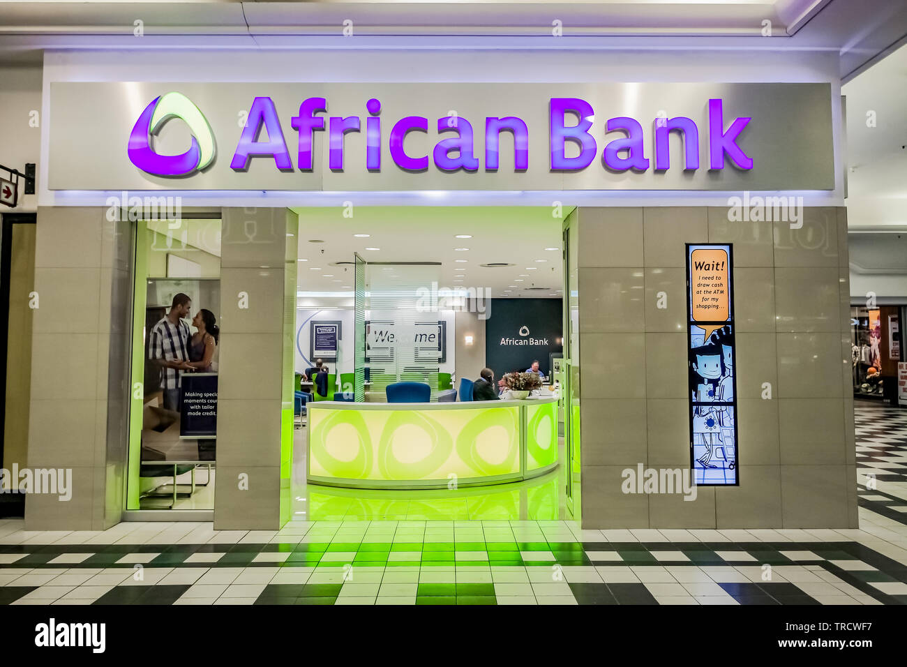 Johannesburg, South Africa - July 16 2012: Inside Interior of a Modern ...