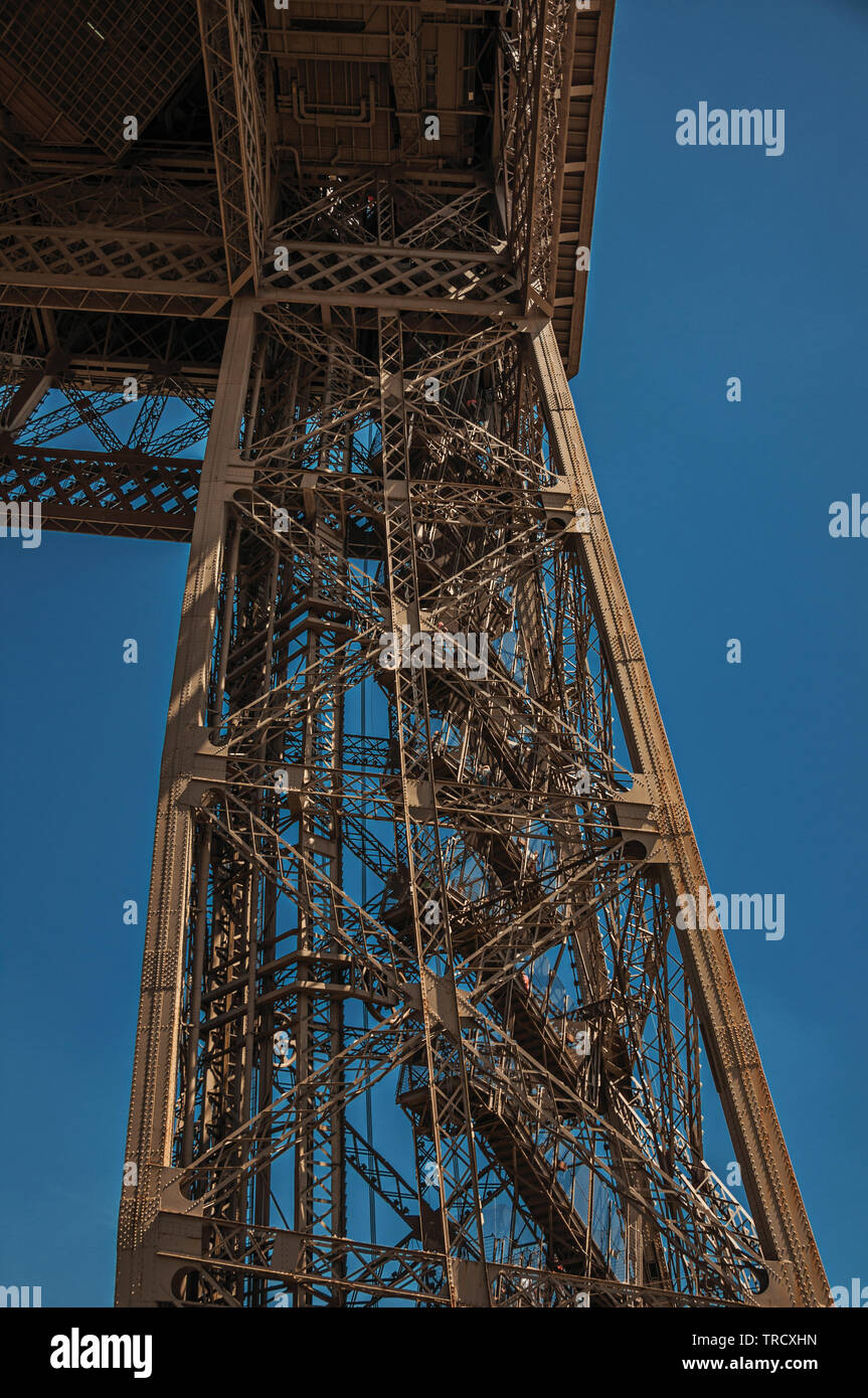 Eiffel tower bottom base hi-res stock photography and images - Alamy