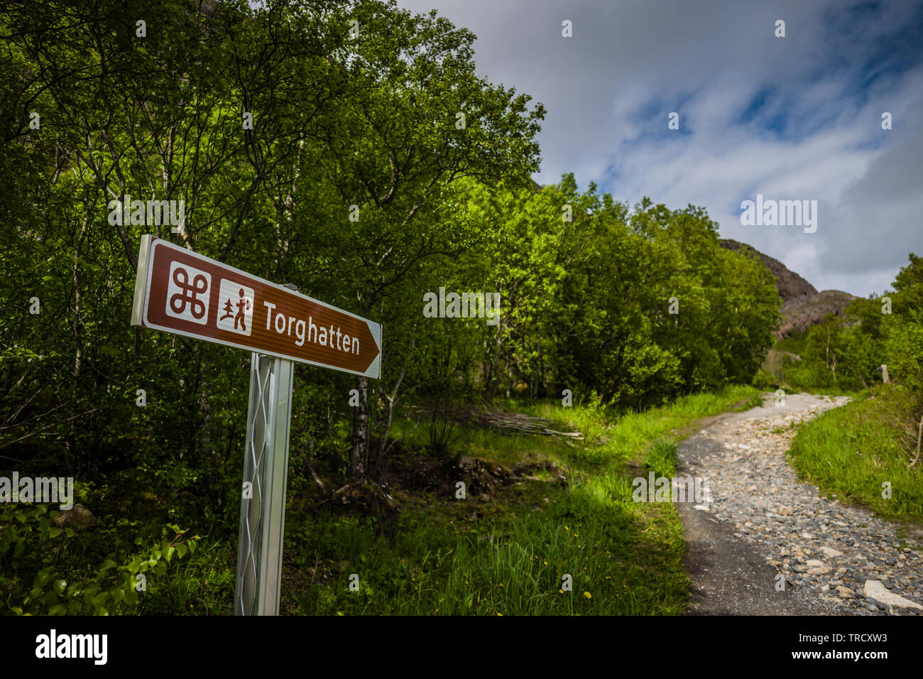 Torghatten mountain, Norway Stock Photo - Alamy