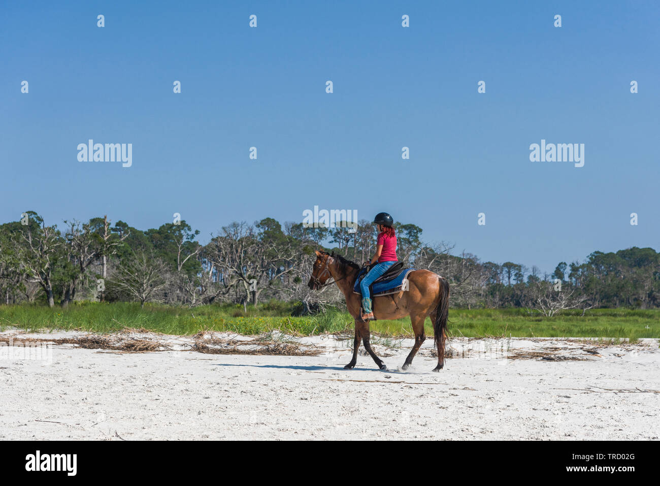 Girl horseback riding hi-res stock photography and images - Alamy