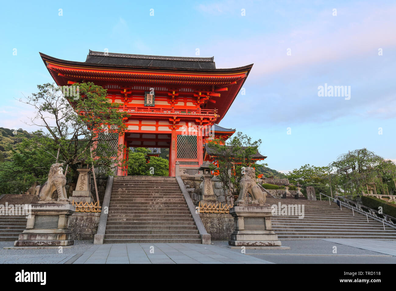 KYOTO, JAPAN - May 03, 2019: Nio-mon main entrance gate in the Grounds ...