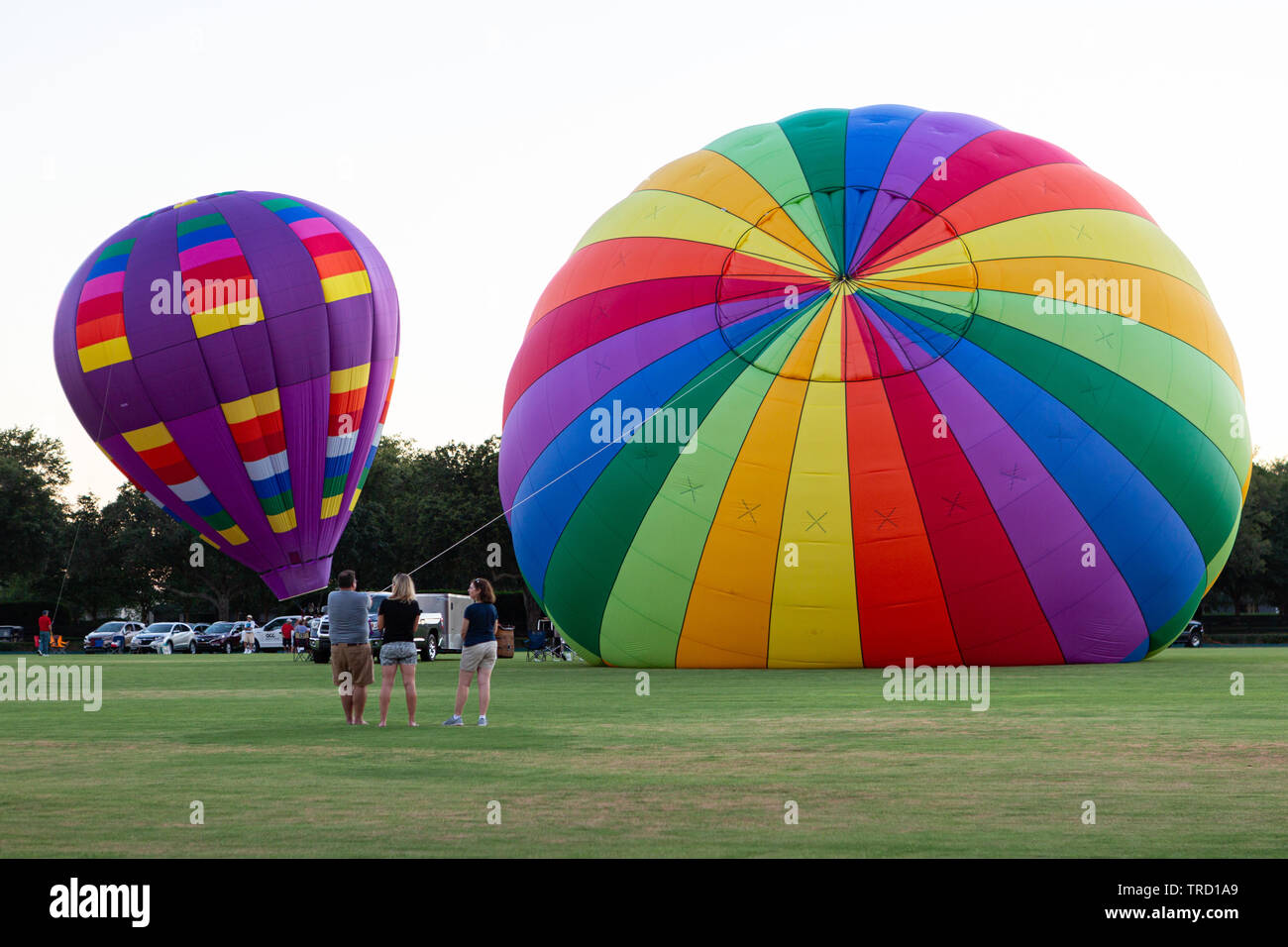 Balloon glow at the 2019 Villages Polo Club Hot Air Balloon Festival ...