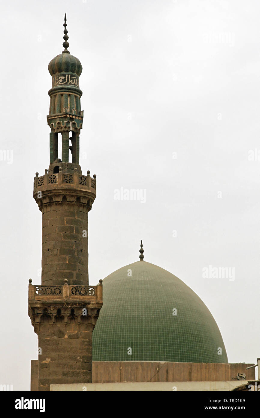 Mosque minaret tower and dome at citadel in cairo egypt hi-res stock ...