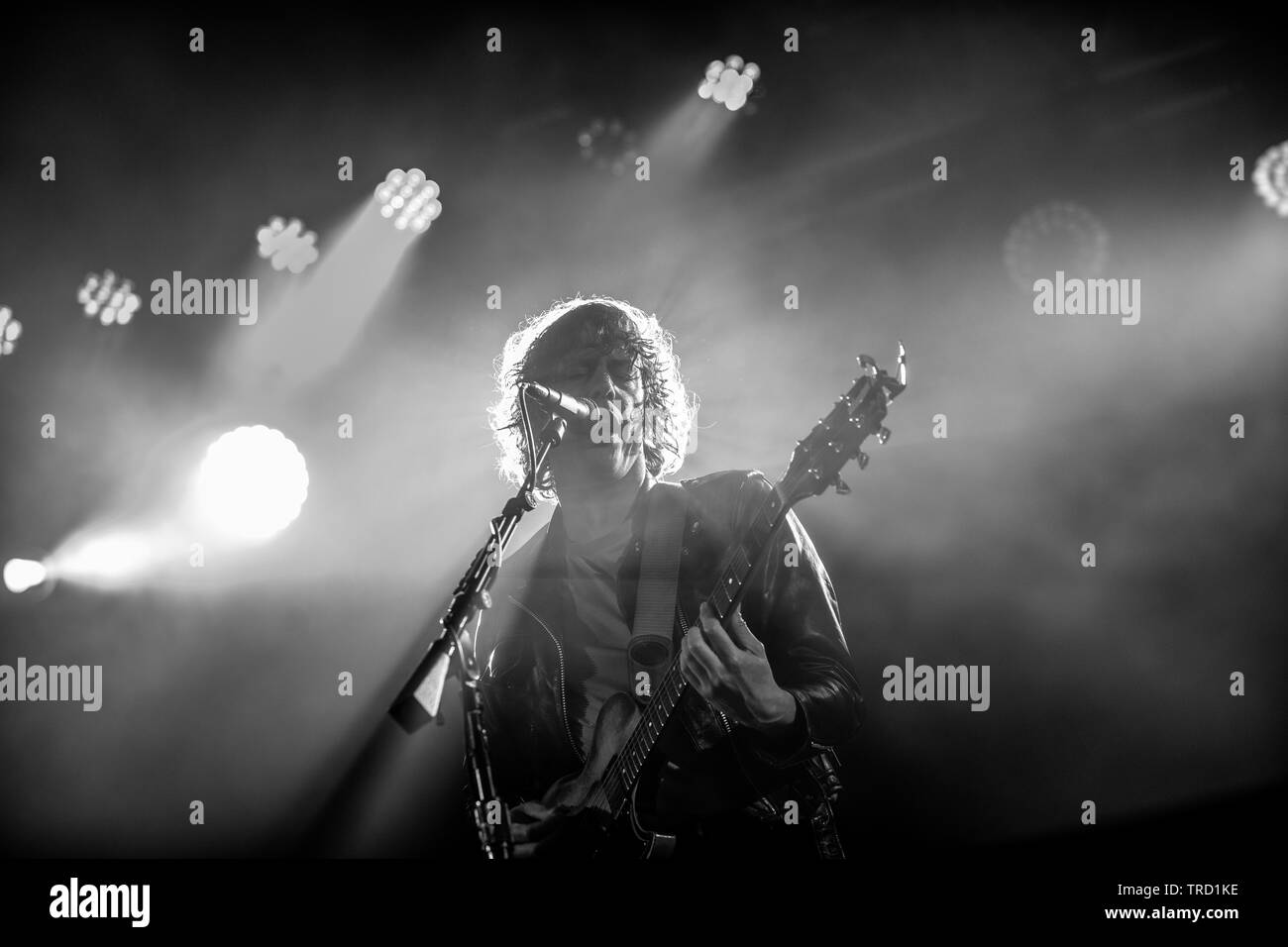 Johnny borrell singer Black and White Stock Photos & Images - Alamy