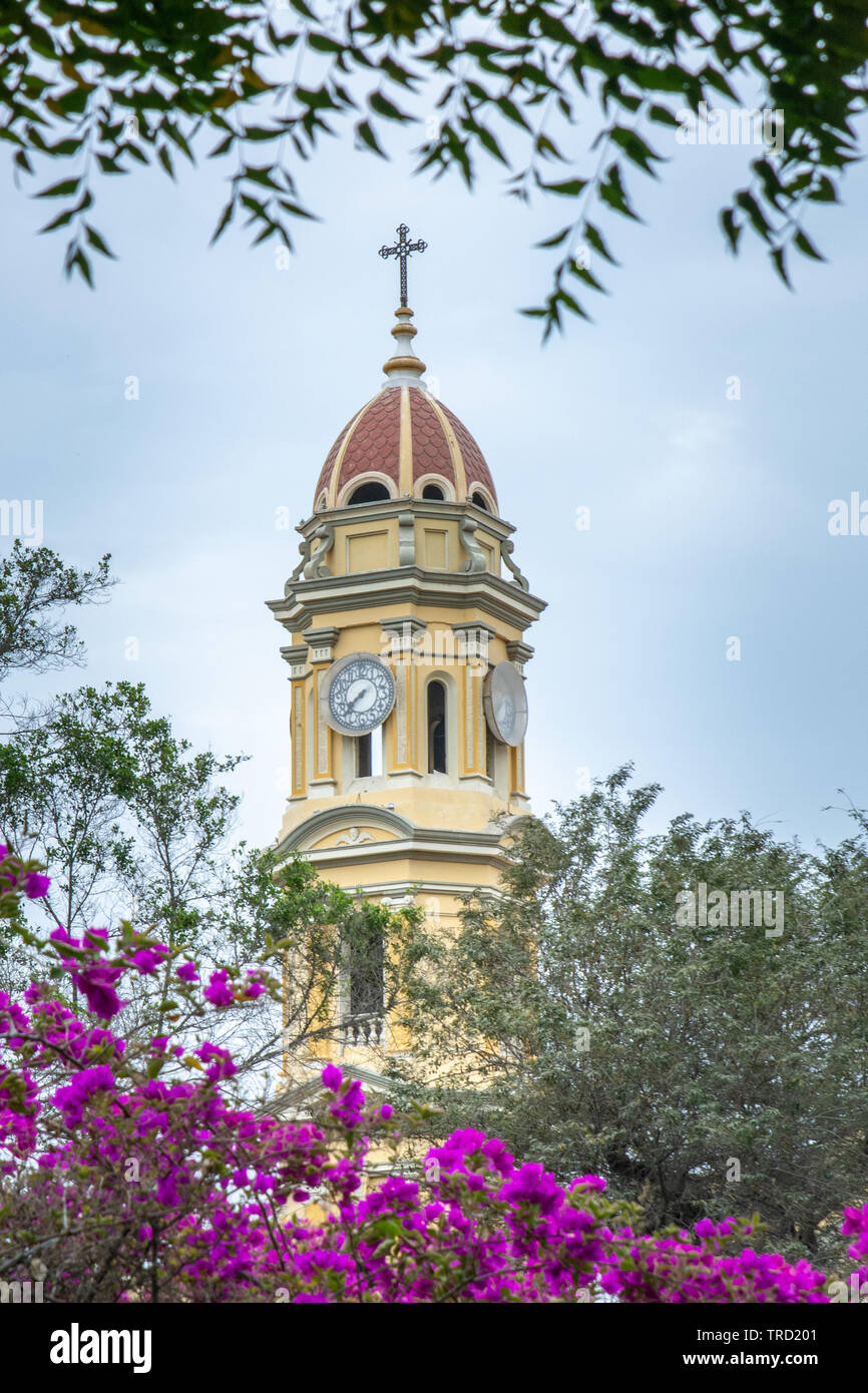 View of the Cathedral from the main square in the centre of the city of ...