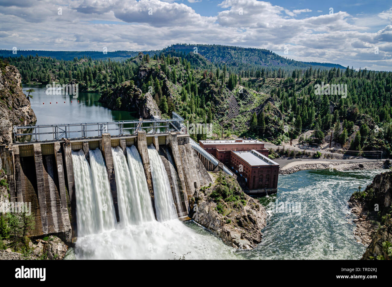Waterfalls falls spokane river hi-res stock photography and images - Alamy
