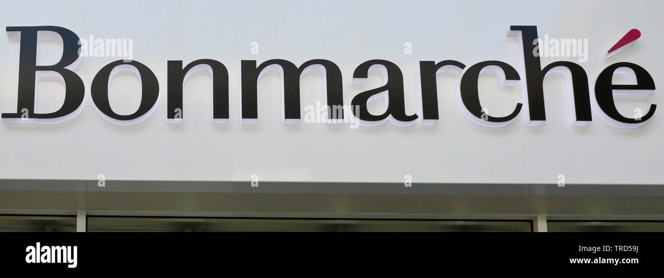 Bonmarche logo as seen on Bonmarche shop sign Stock Photo - Alamy