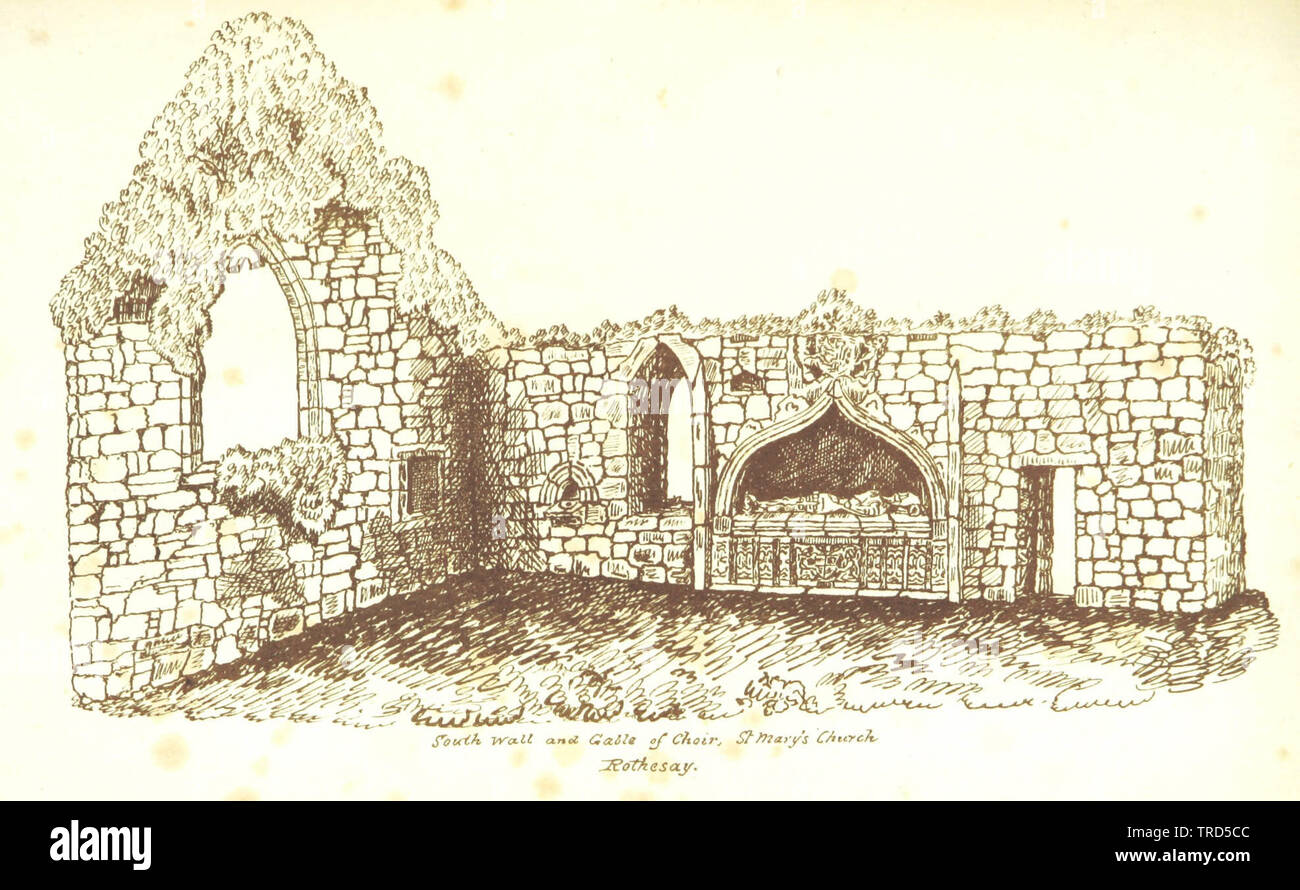 Notes of Ancient Monuments in the ruined Church of St. Mary Rothesay ...