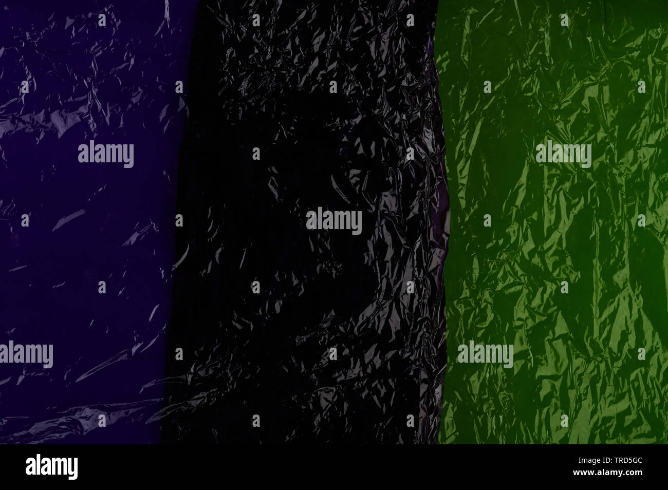 Surface of shiny plastic bag close up view Stock Photo - Alamy