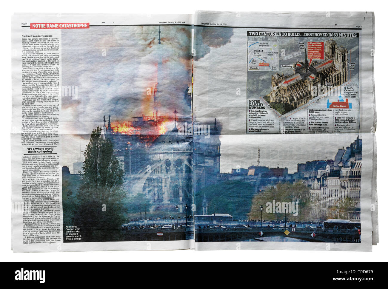 Daily mail newspaper inside spread hi-res stock photography and images ...