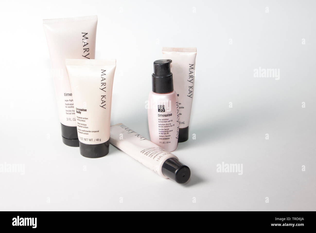 Halifax, Canada- May 31, 2019: A variety of Mary Kay products from the ...