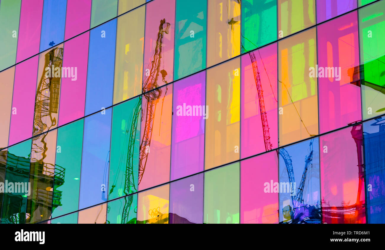 Windows showing cranes Stock Photo - Alamy