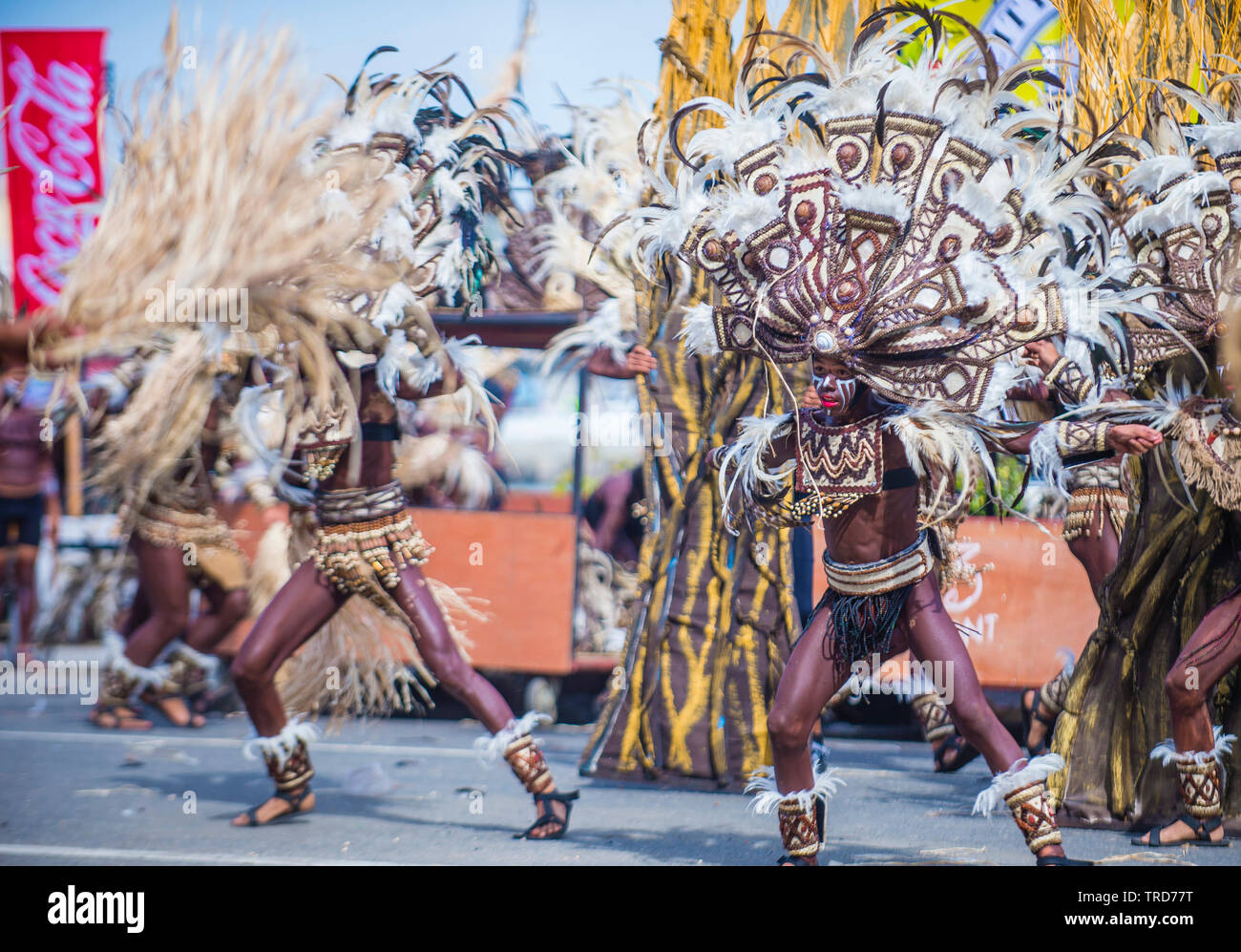 Participants in the Dinagyang Festival in Iloilo Philippines Stock ...