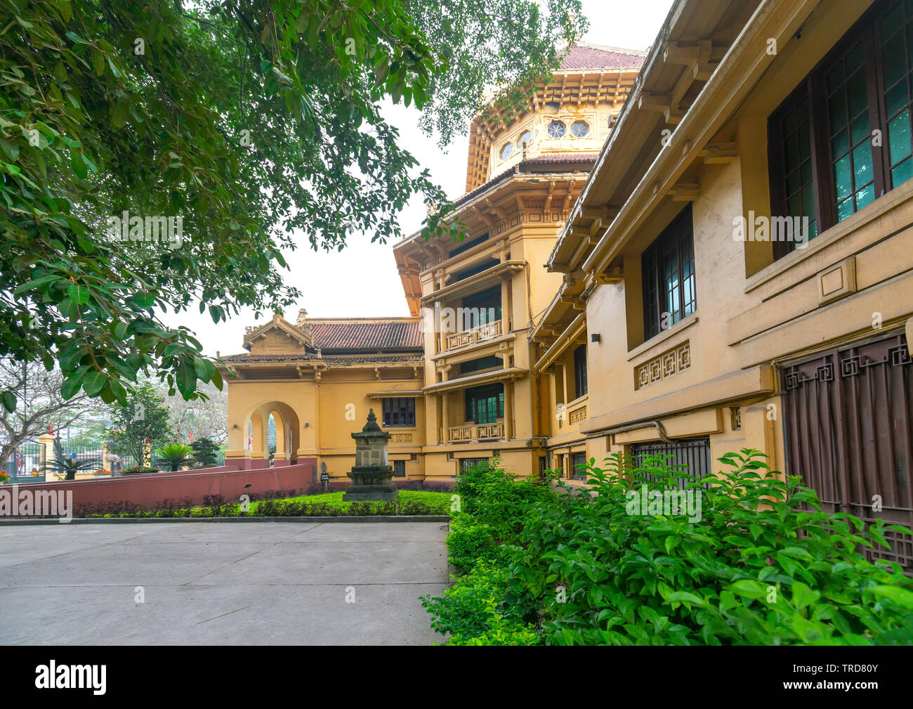 Architecture of Vietnam's national history museum. It is building ...
