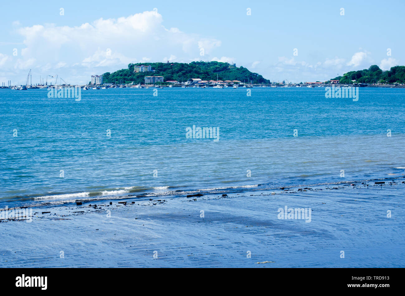 Panama Bay and Perico Island seen in the distance Stock Photo - Alamy
