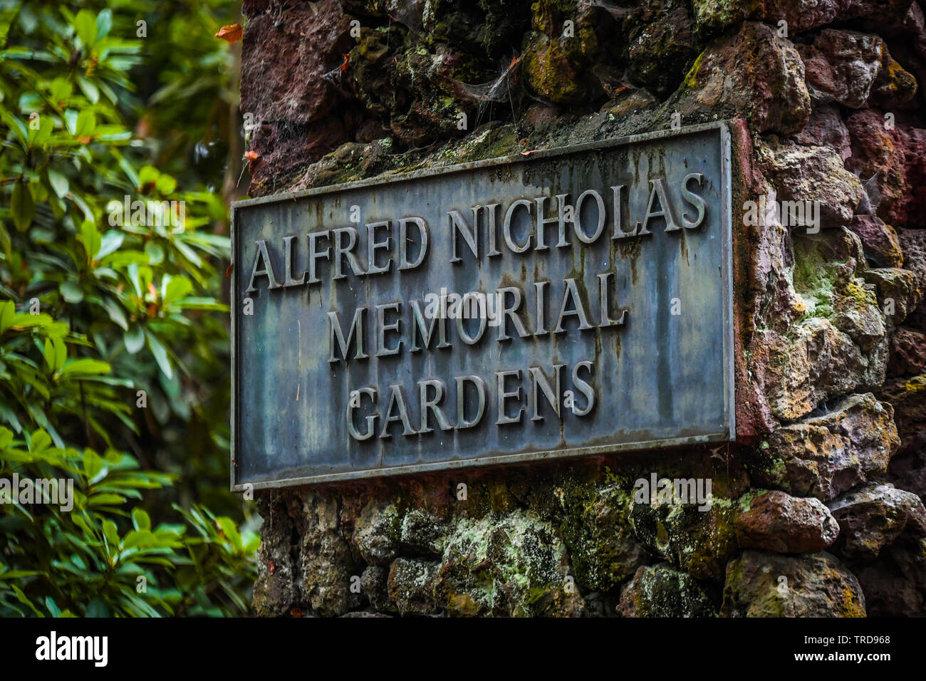 A Sign For The Alfred Nicholas Memorial Gardens In Sherbrooke Victoria a-sign-for-the-alfred-nicholas-memorial-gardens-in-sherbrooke-victoria