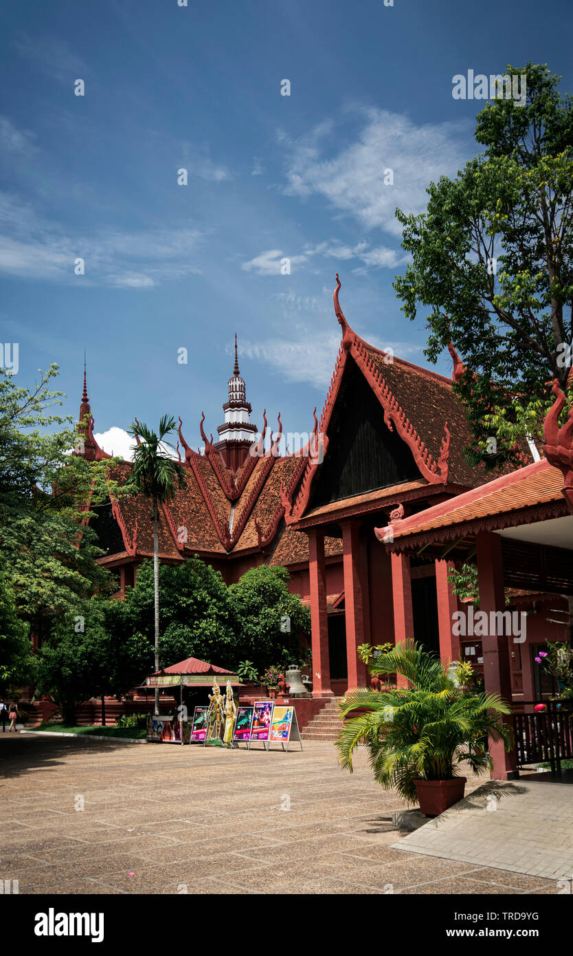national museum landmark khmer style building exterior in phnom penh ...