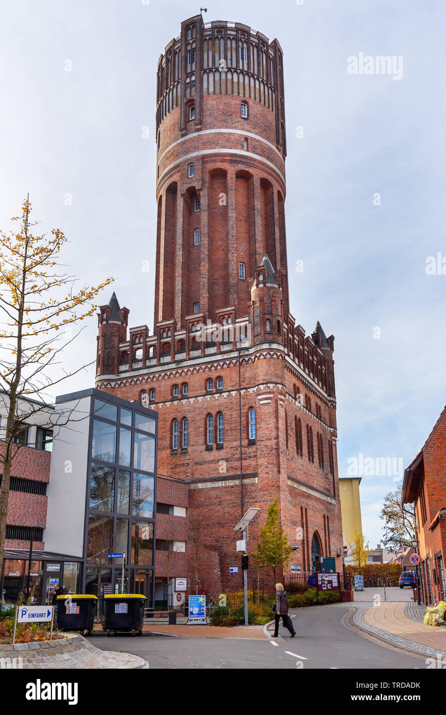 Luneburg, Germany - November 06, 2018: Wasserturm or old water tower in ...