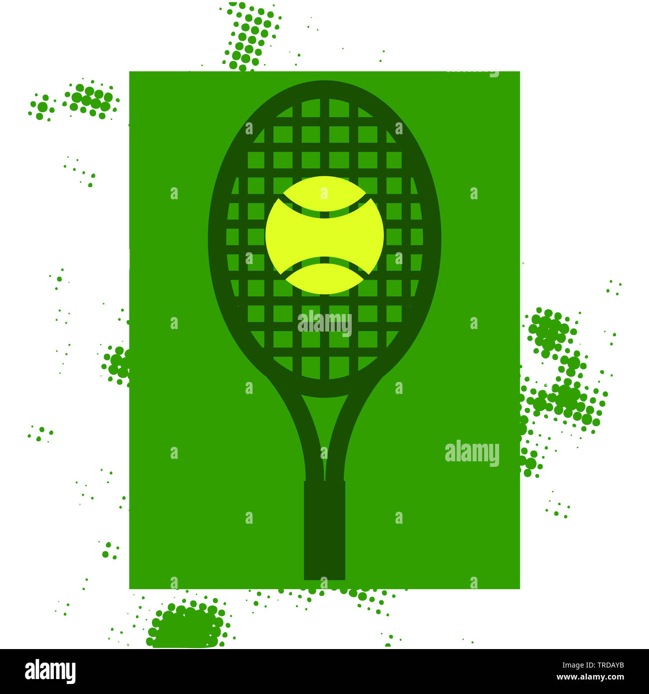 Stock Illustration Abstract Tennis Logo on White Background Stock Photo ...