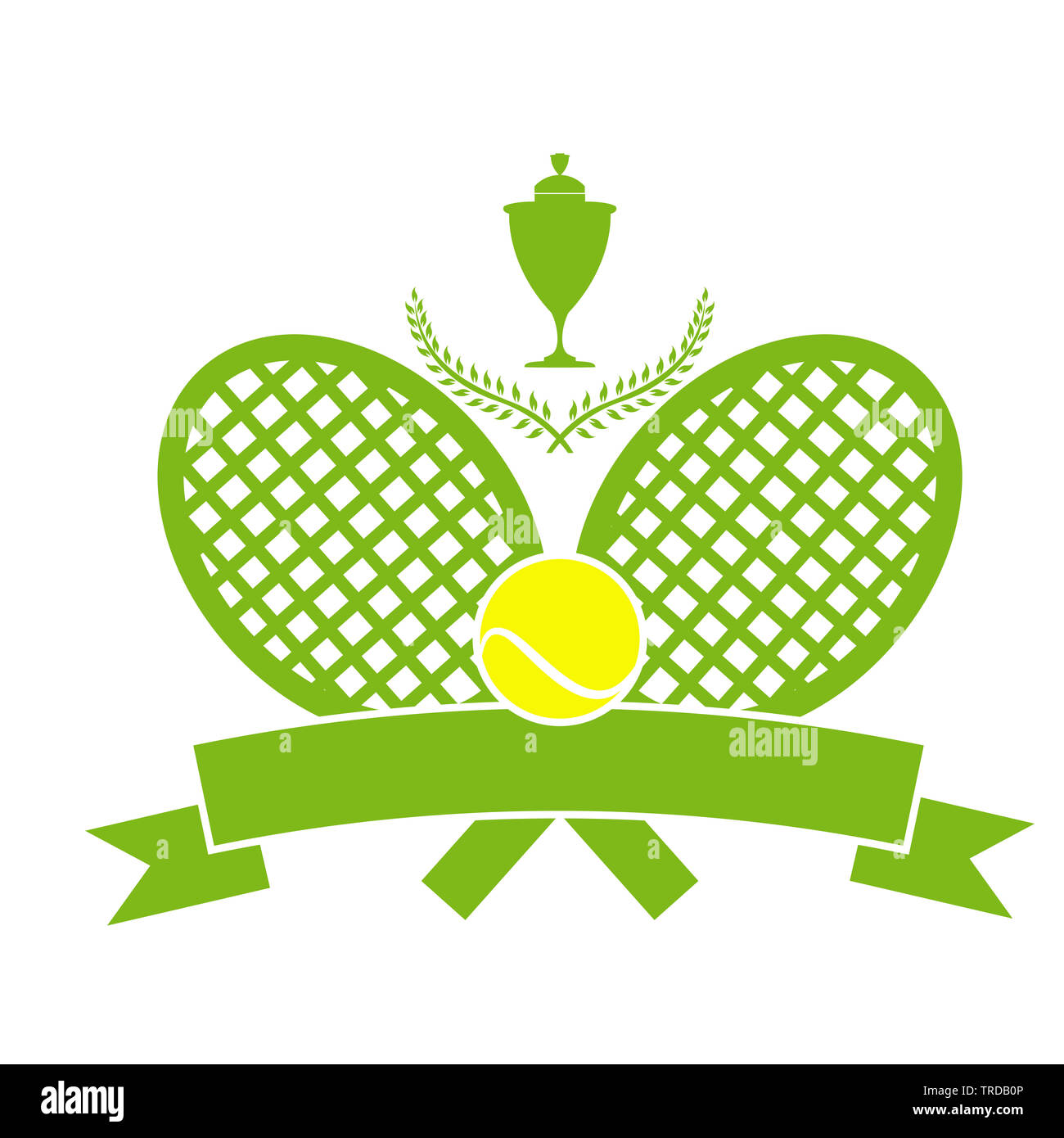 Stock Illustration Abstract Tennis Logo on White Background Stock Photo ...