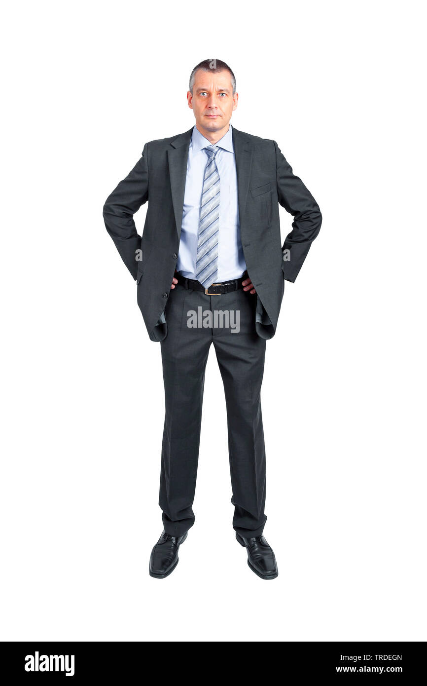 Man hands on hips suit hi-res stock photography and images - Alamy