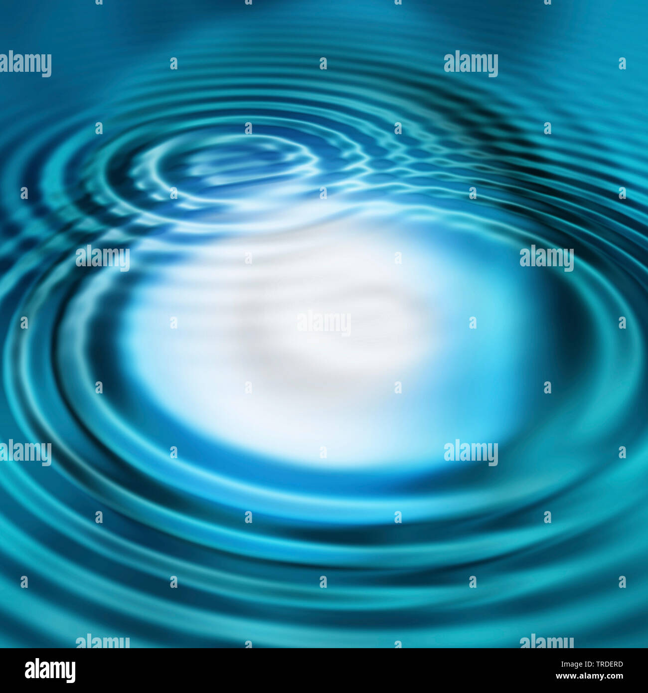 concentric waves on water surface, computer graphic Stock Photo - Alamy