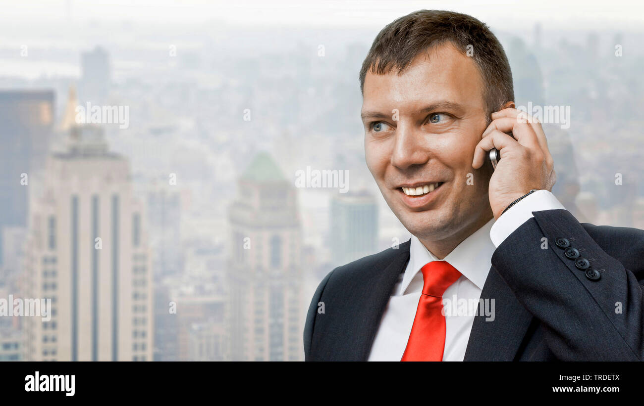 Businessman making call businessmen hi-res stock photography and images ...